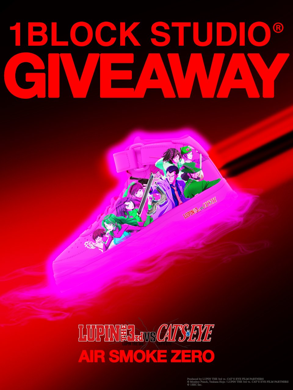 1BLOCK STUDIO®︎ on Twitter: ""#AirSmokeZero × #LUPINTHEIIIRD vs. #CATSEYE" 🎁#Giveaway（FP is ...