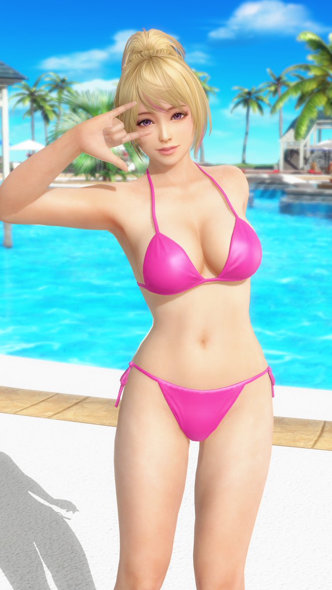SnJB on Twitter: "ショッキングピンクビキニ #DOAXVV #ゆきの"