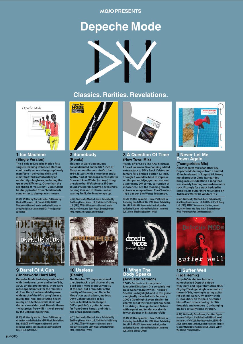 Depeche Mode on Twitter: "Depeche Mode in MOJO Magazine April 2023 + CD https://depmode.com ...