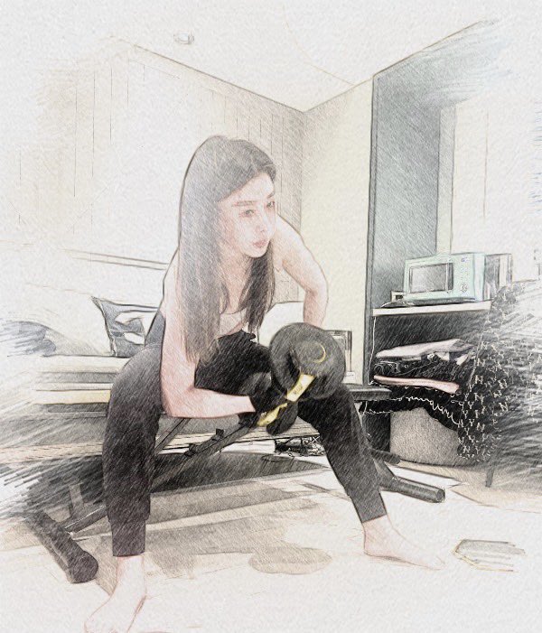 kitty kuo on Twitter: "Work out at home today, my trainer said I am too comfortable in Taiwan ...
