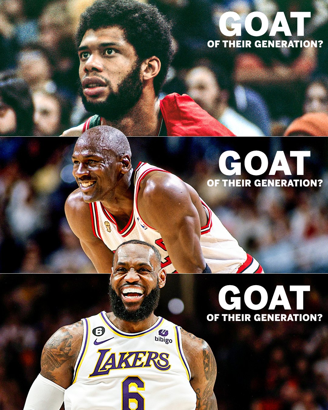 SportsCenter on Twitter: "Is this a fair way to look at the recent NBA GOAT conversation? 🤔 ...