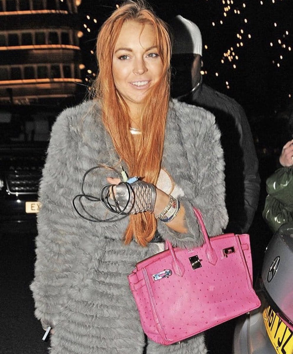i will never forget about lindsay lohan’s bright pink ostrich birkin 30 ...