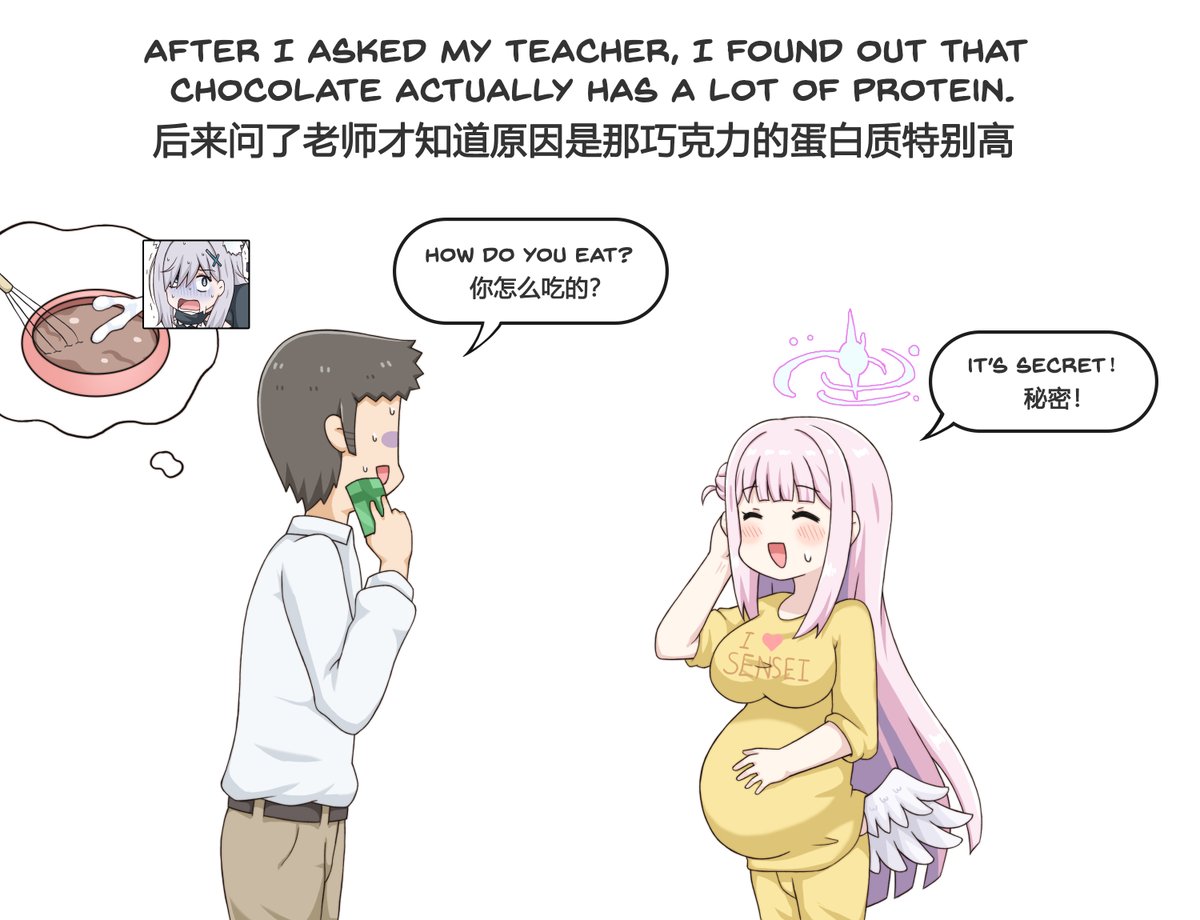 「ブルーアーカイブー先生のチョコレート Blue Archive - Sensei's Chocolate 碧蓝档案 - 」GreenTeaNekoの漫画