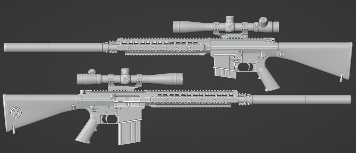 MB_Sniper on Twitter: "M110 SASS Rifle based on the well known SR-25, Builds include vvv M110 ...