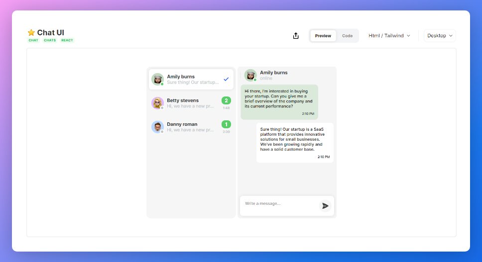 Alohe 🍀 on Twitter: "🎉 Introducing the newest member of the @copy_ui family, our slick new chat ...
