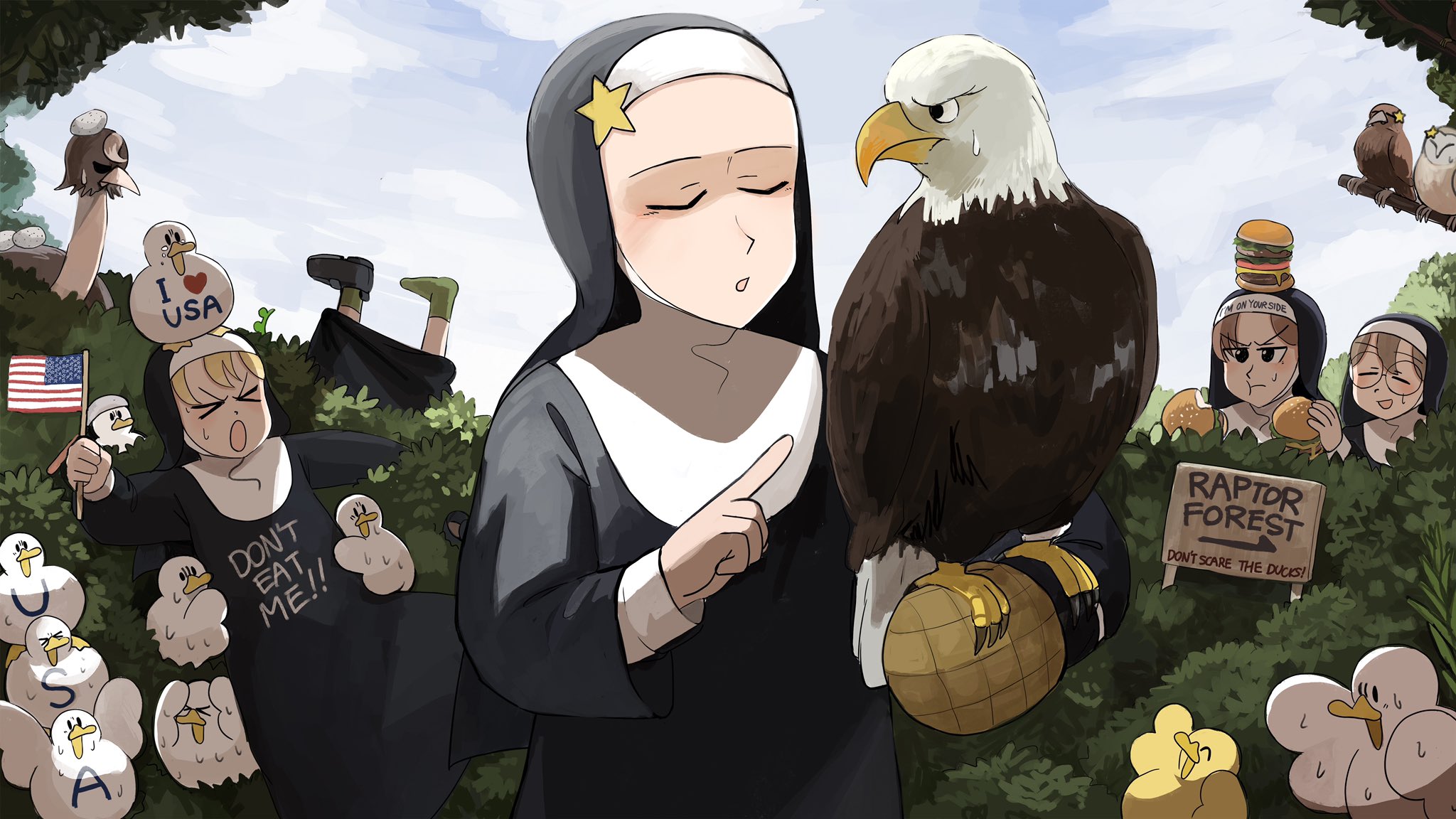 Diva/comitiaて18b on Twitter: "Watch out for a bald eagle! https://t.co/WAukCn9U7R" / Twitter