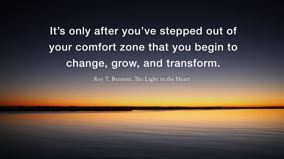 The Genysys Group on Twitter: "Change Begins at the End of Your Comfort Zone It’s only after you ...