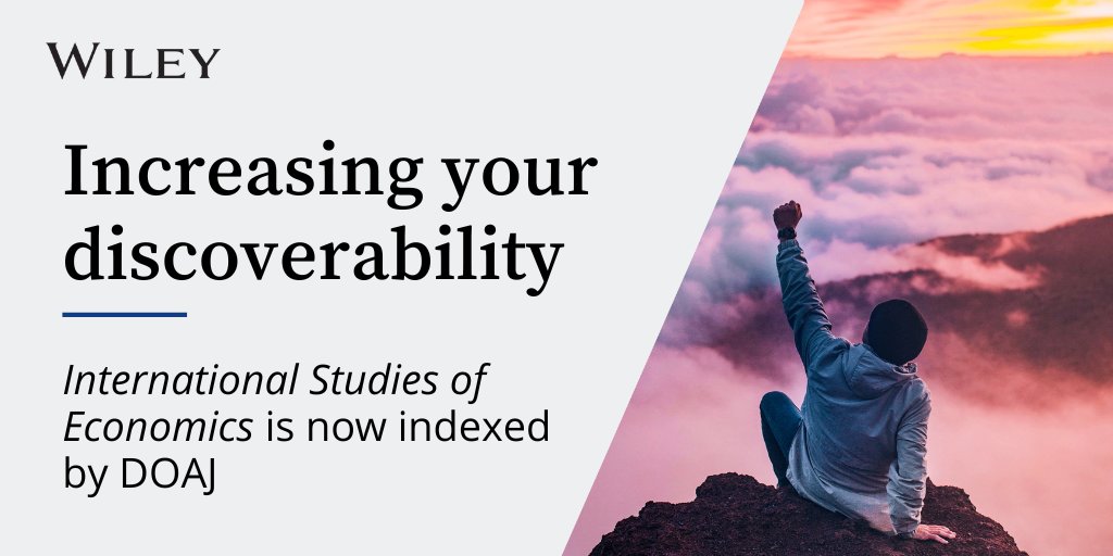 Wiley Economics on Twitter: "📣 International Studies of Economics is now indexed by DOAJ ...