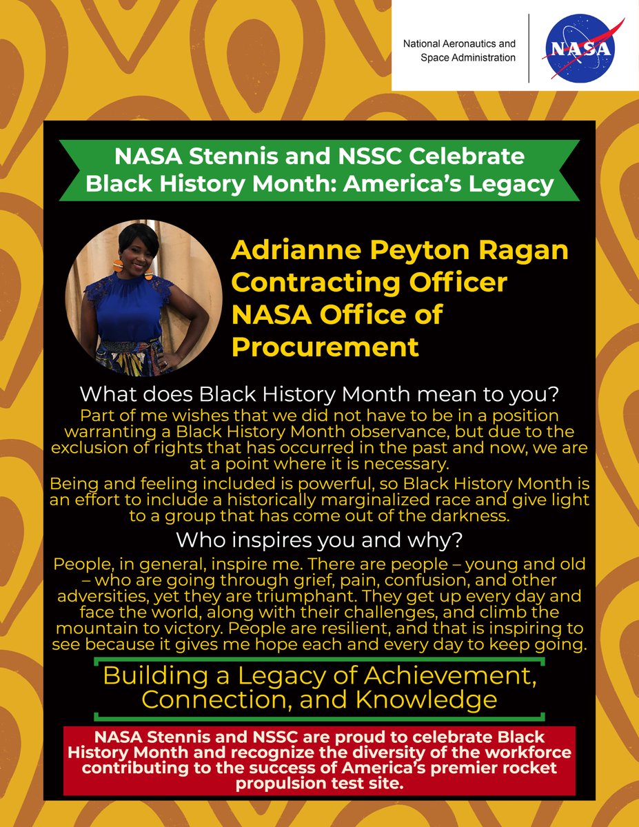 In celebration of #BlackHistoryMonth, NASA's Stennis Space Center and ...