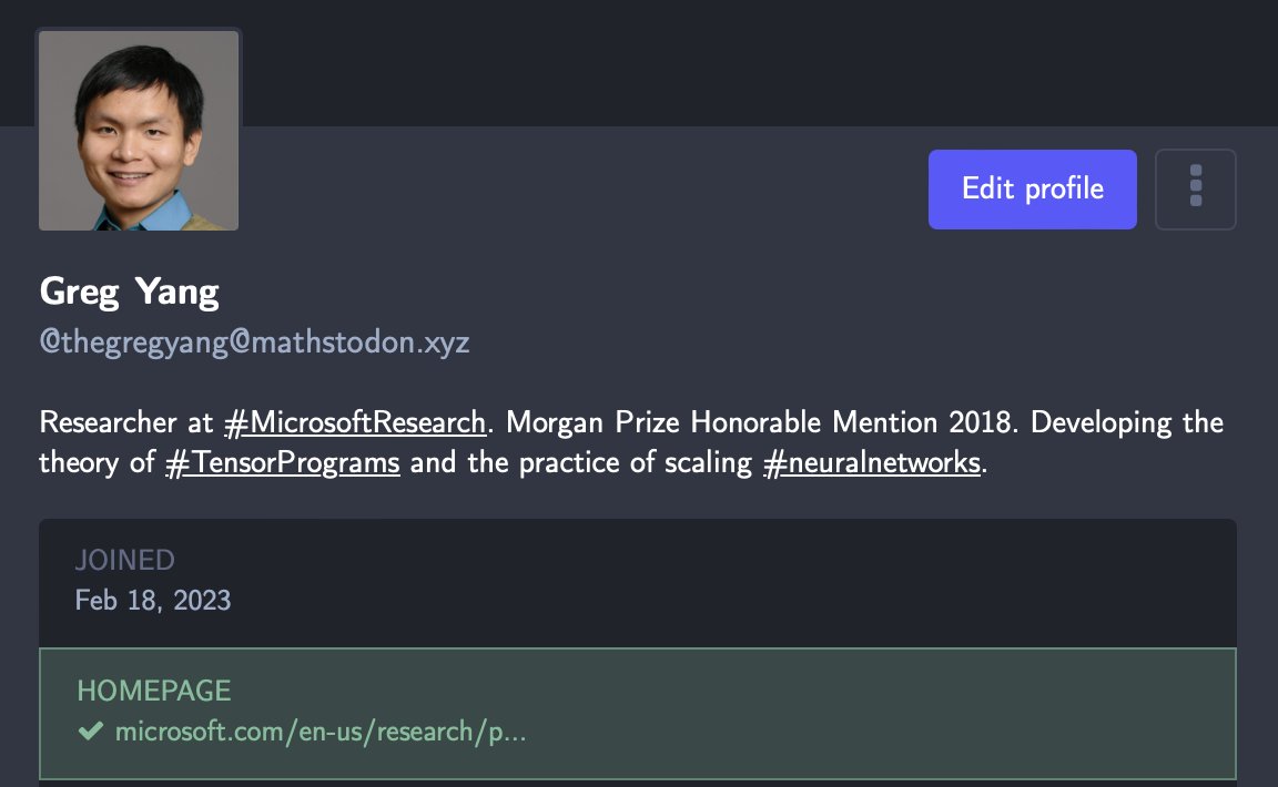 Greg Yang on Twitter: "Terence Tao convinced me to join Mathstodon. It has Latex support 🚀🚀 I'll ...