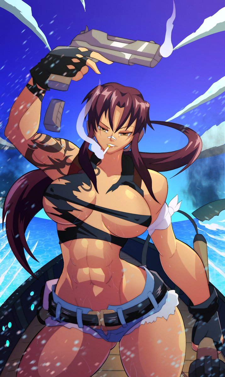 Leona Heidern on Twitter: "RT @2099Bigredfan: Revy just getting started #BlackLagoon #revy # ...