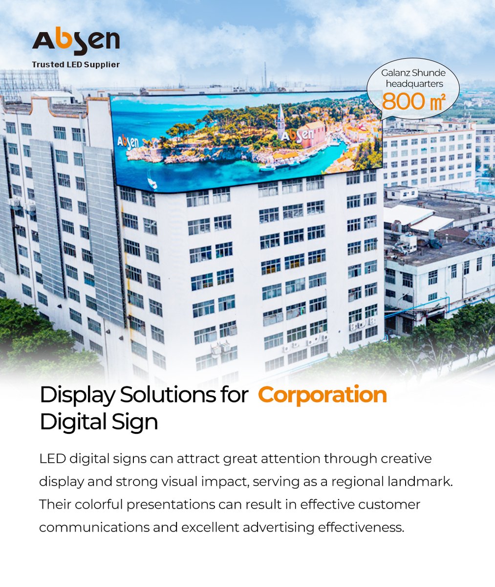 Using Absen LED Display to greet customers and draw them in with an ...