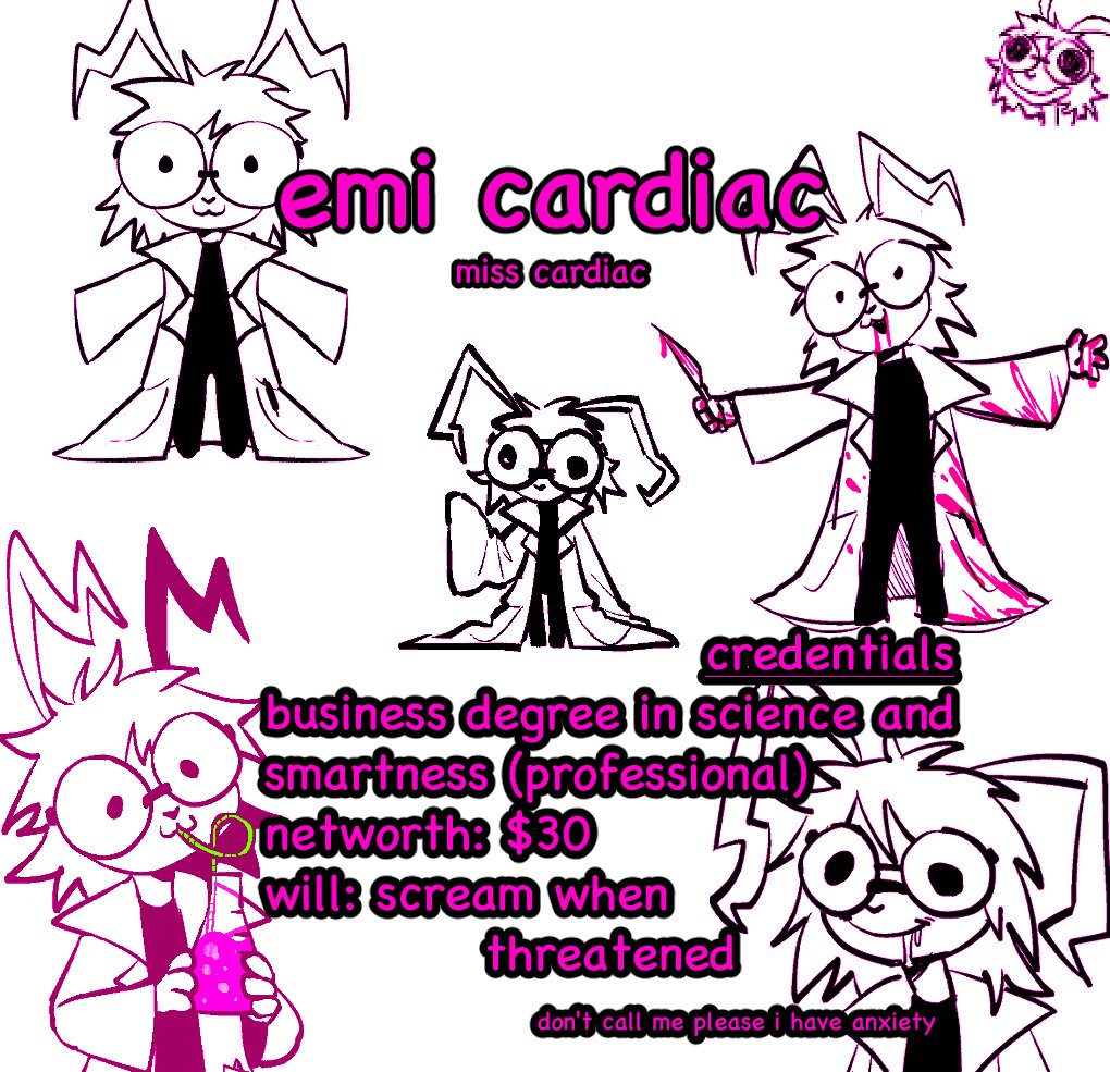 emi on Twitter: "Hi! I'm Emi Cardiac! I'm a multimedia artist who does comics, music, and funny ...