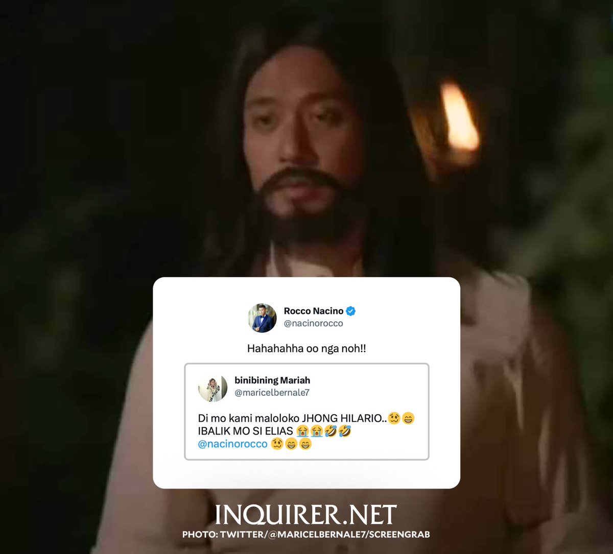 Inquirer on Twitter: "‘DI MO KAMI MALOLOKO JHONG HILARIO’ 😅 LOOK: Rocco Nacino can’t help but ...