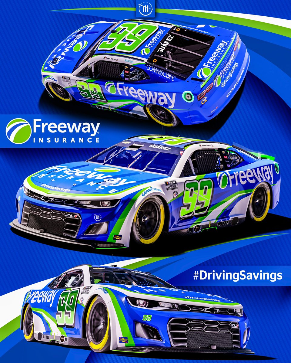 [Trackhouse] Daniel Suarez's Freeway Insurance scheme debuting at ...