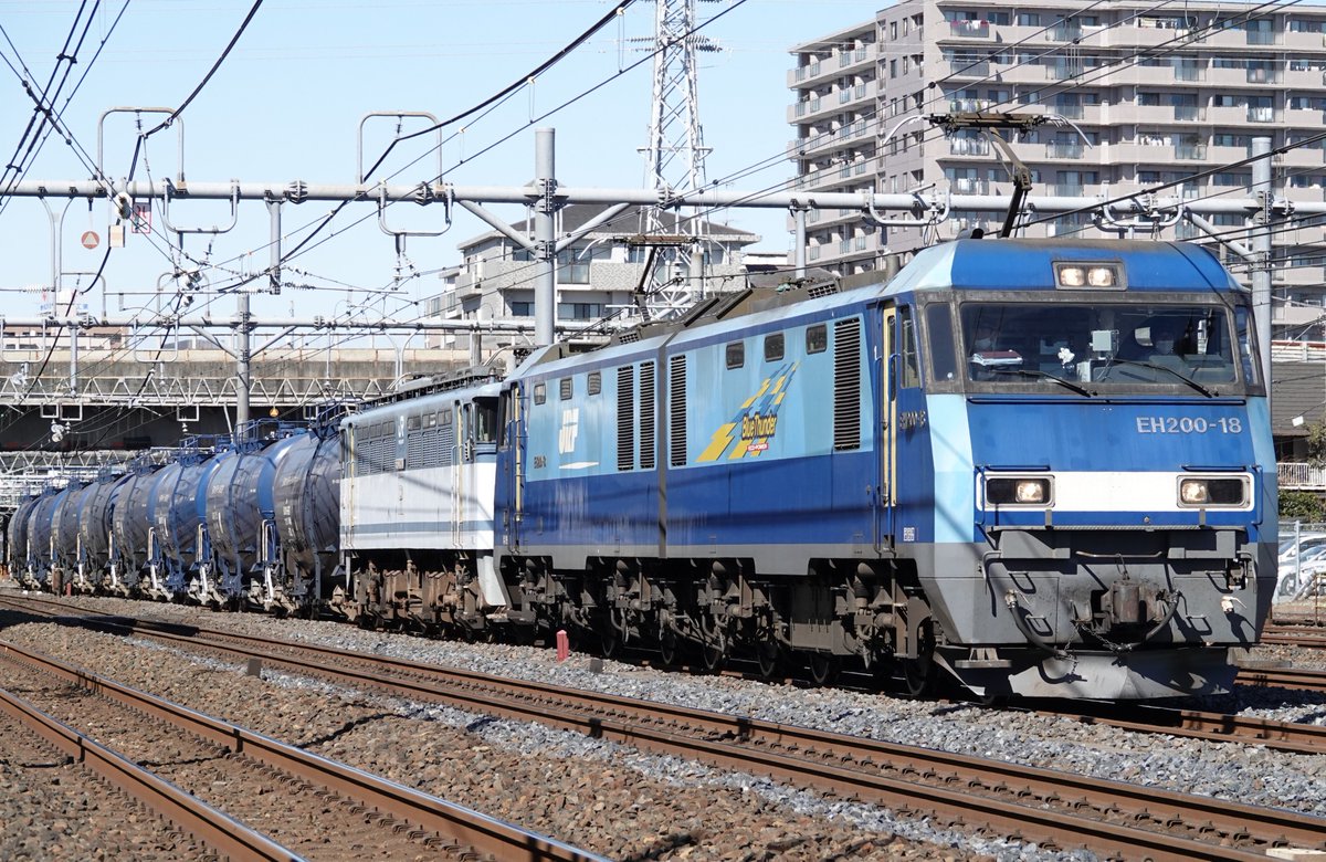 いろはす on Twitter: "2.22 8764レ EH200-18+EF65-2095(ﾑﾄﾞ)+タキ8 https://t.co/NT0MG92O2h" / Twitter