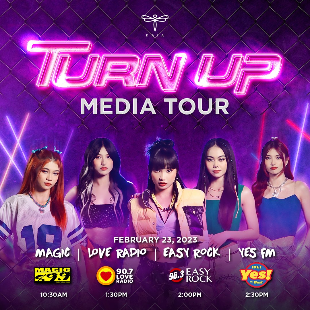 KAIA Official on Twitter: "[KAIA Guesting] KAIA 'TURN UP' Media Tour starts tomorrow [Feb. 23 ...