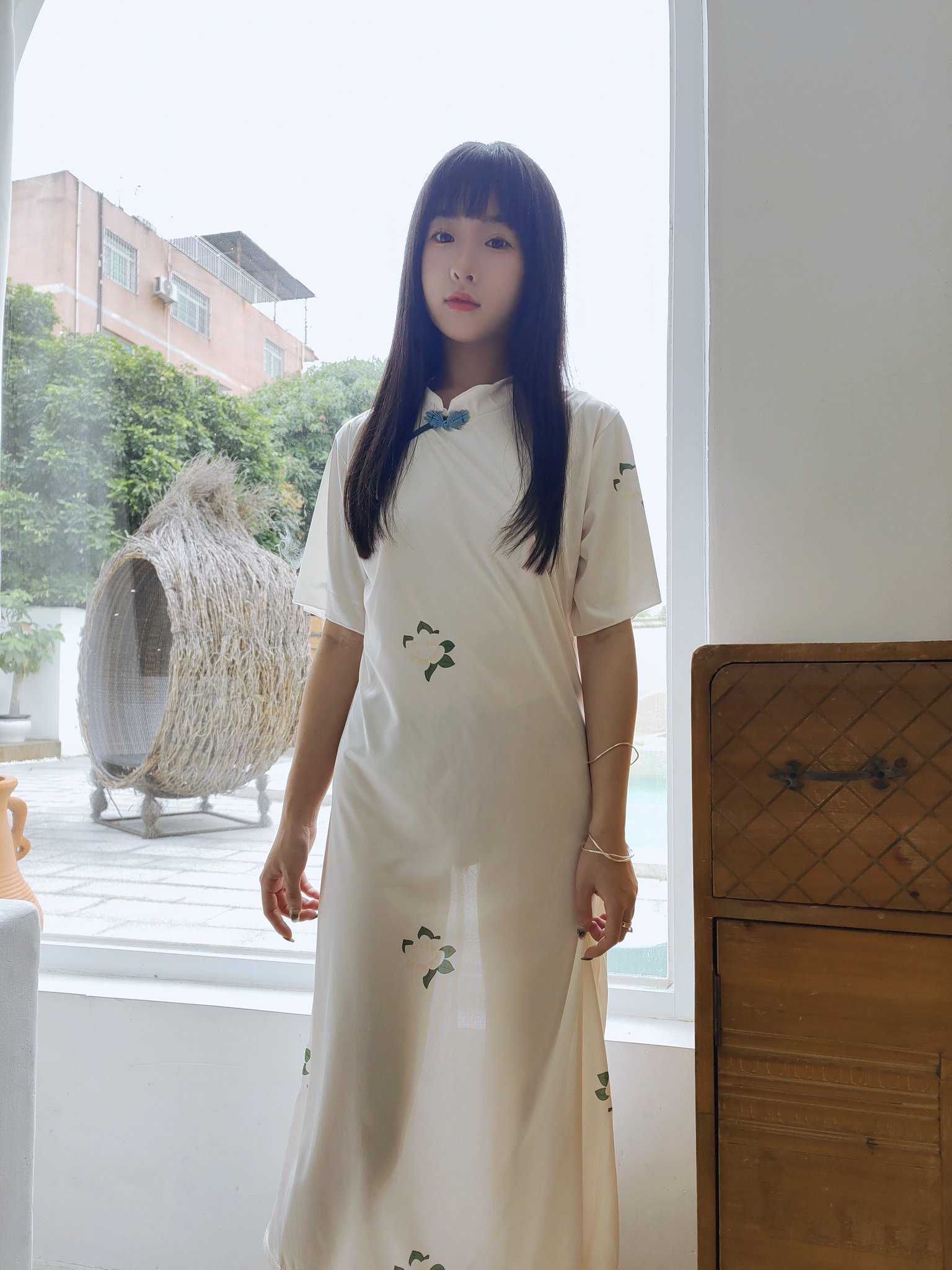 Proud Fox(露出服装设计) on Twitter: "微透旗袍，让露出含蓄一点，若隐若现更添风采。 背后全拉链，更可以为所欲为。 同款链接https://t.co/KtvWer5d12 ...