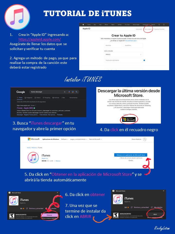 Rocky Latam on Twitter: "🎧 TUTORIAL DE ITUNES Les dejamos un tutorial para descargar WANNA BE ...