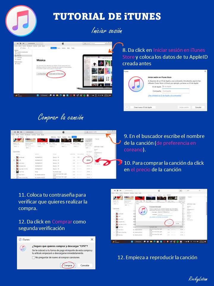 Rocky Latam on Twitter: "🎧 TUTORIAL DE ITUNES Les dejamos un tutorial para descargar WANNA BE ...