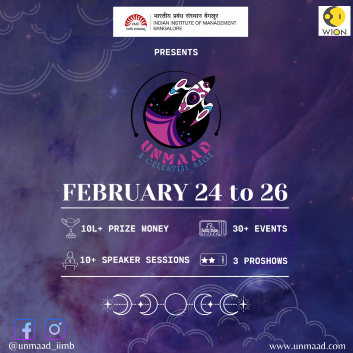 WION on Twitter: "WION is delighted to be the media partner of the prestigious "Unmaad", the ...