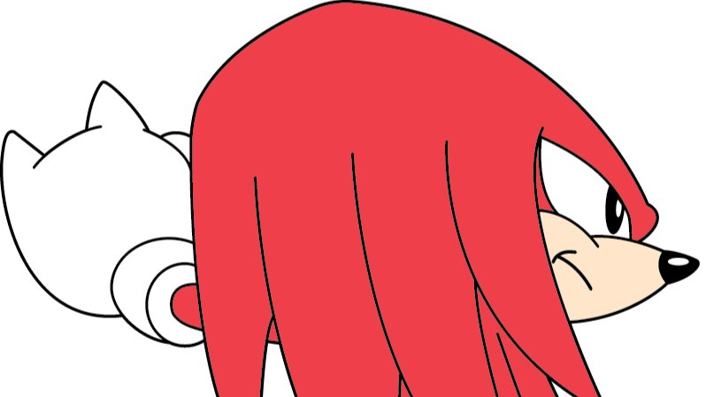 「Knuckles has a really long head. 」|Semi Frequent Sonic Facts 🚅のイラスト