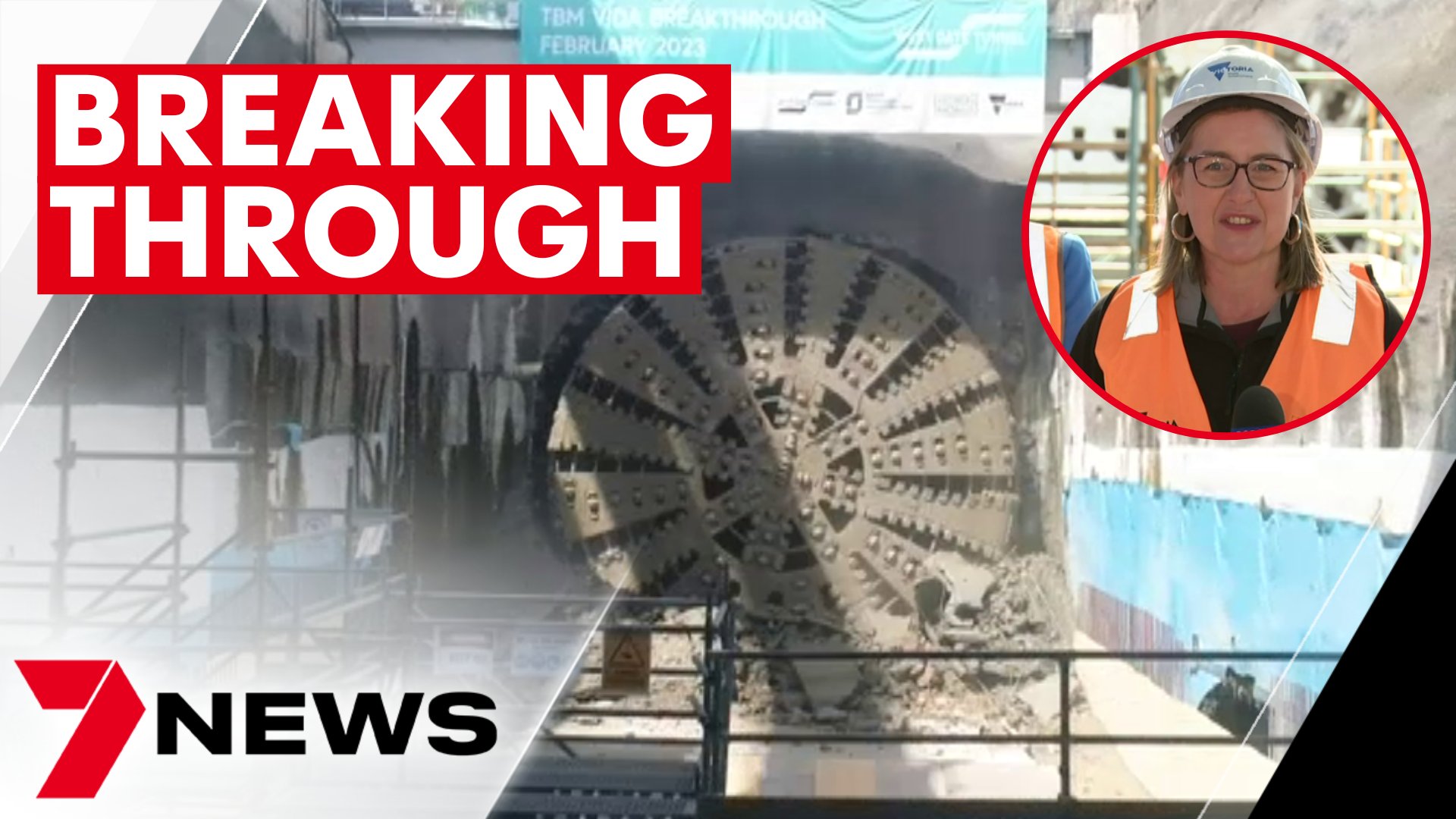 7NEWS Melbourne on Twitter: "The West Gate Tunnel has finally had a breakthrough day after years ...
