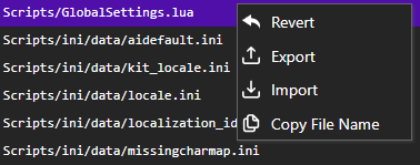 FIFA Editor Tool on Twitter: "We added a Copy File Name right-click option in the InitFS Editor"