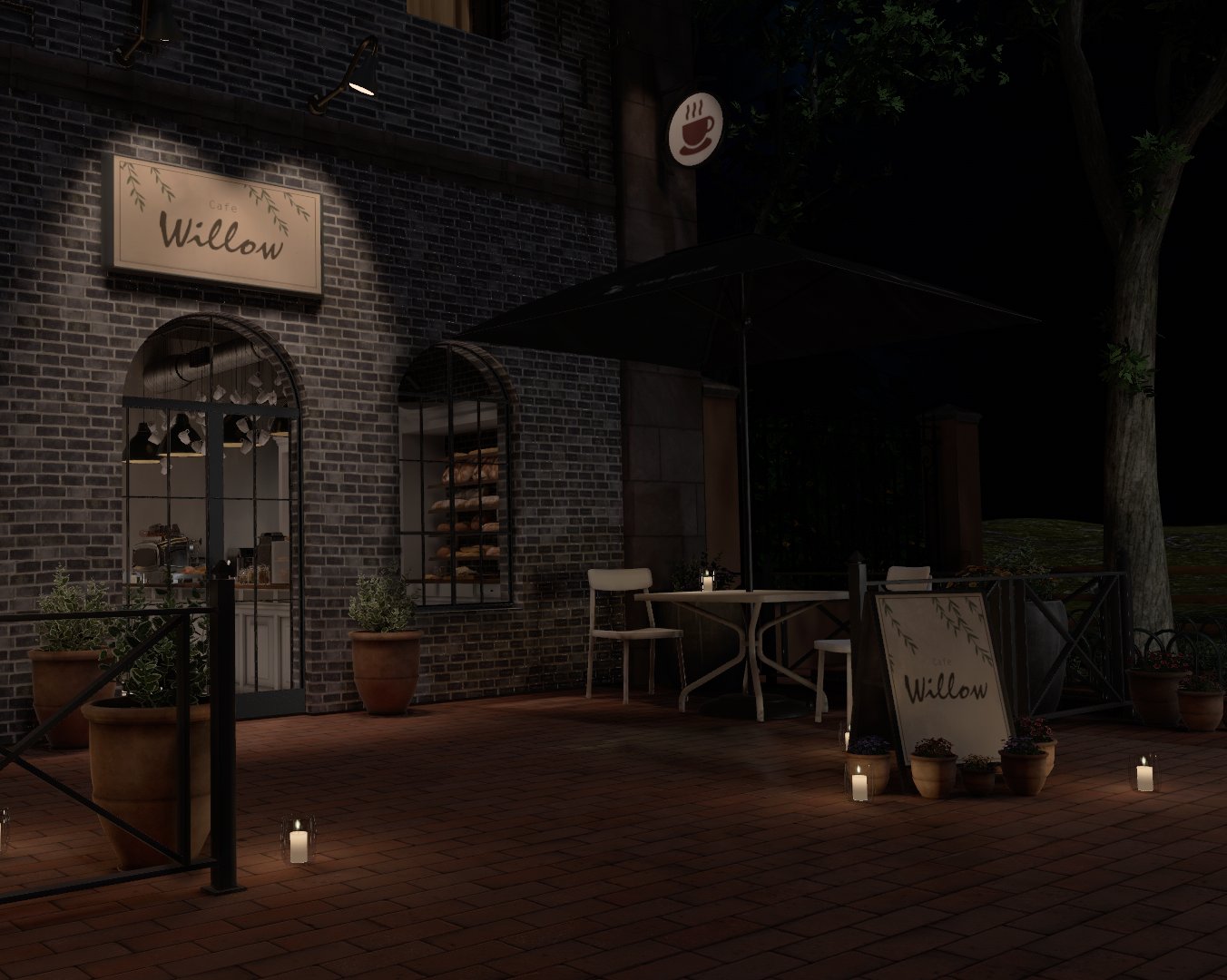 yanagi on Twitter: ""Cafe Willow" (PC/Quest) https://t.co/7KGPvFYfO2 公開しました 夜のカフェです コーヒーを作ったり ...