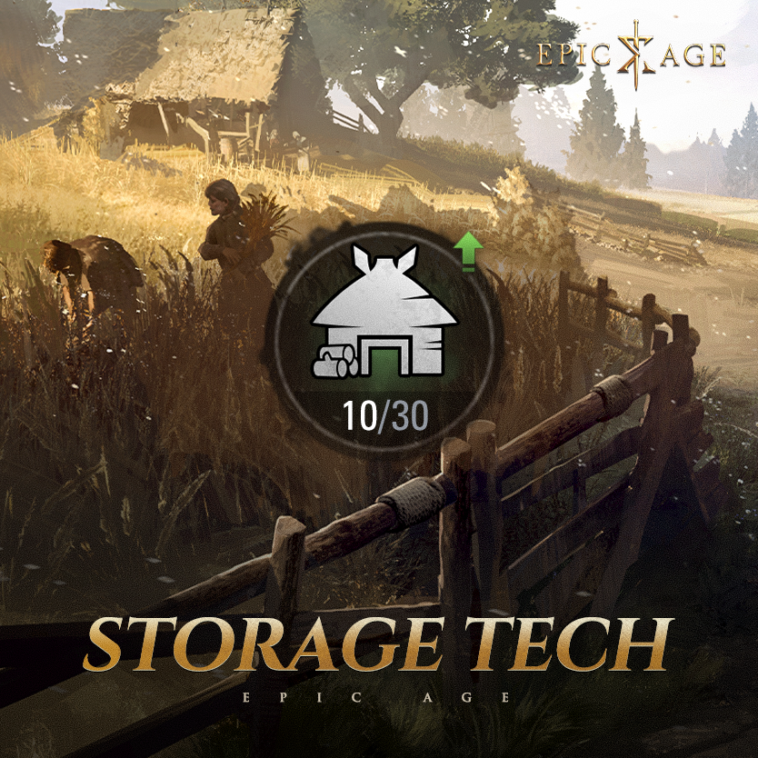 Epic Age on Twitter: "The storage tech is in charge of storing resources in the City! Upgrading ...