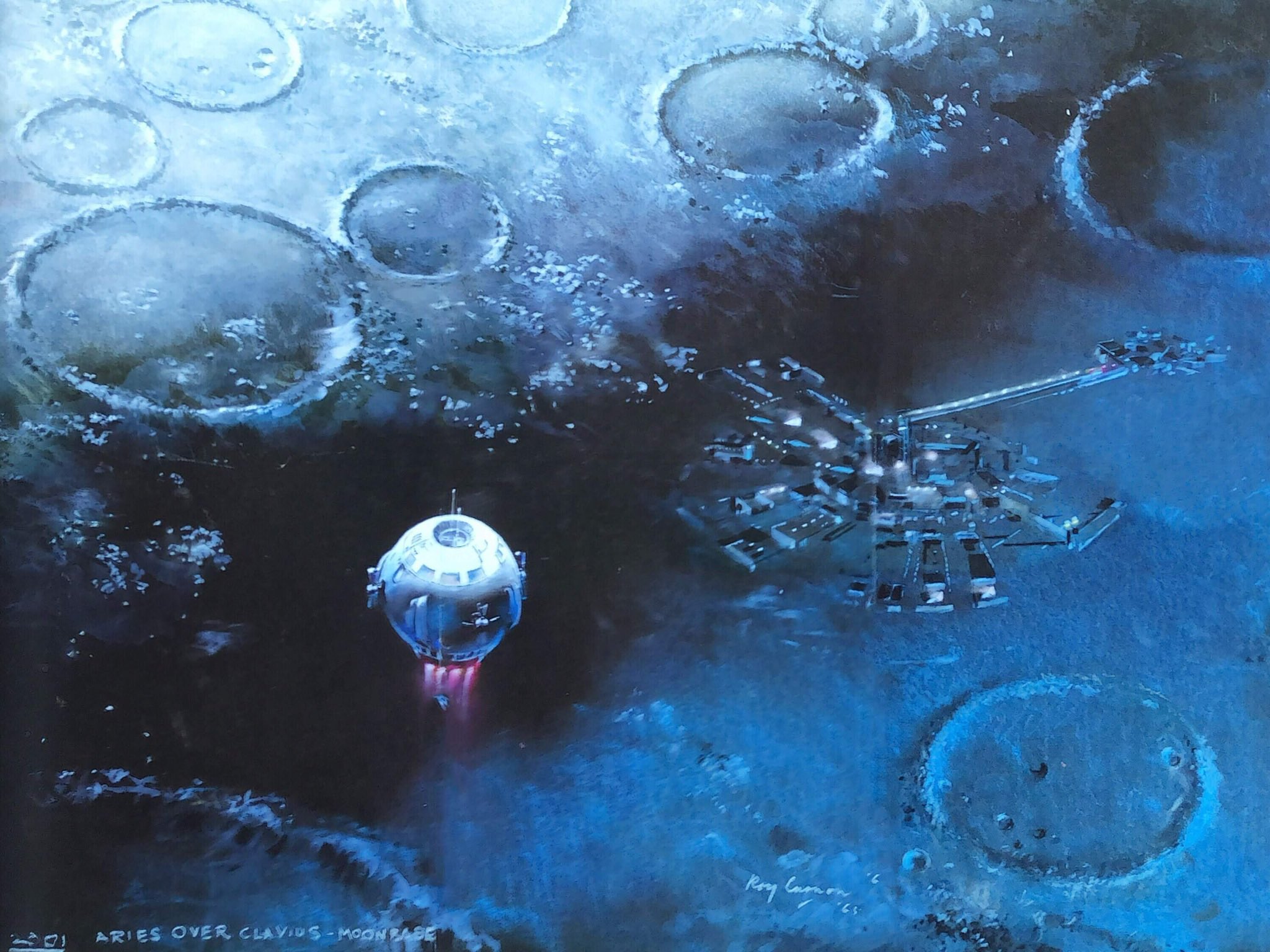 SciFi Art on Twitter: "2001 A Space Odyssey concept art by Roy Carnon https://t.co/eglY5EShhd ...