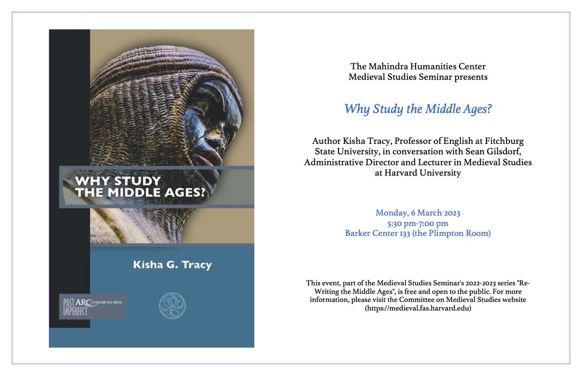 Harvard Medieval Studies on Twitter: "The #medievalseminar's "Re ...