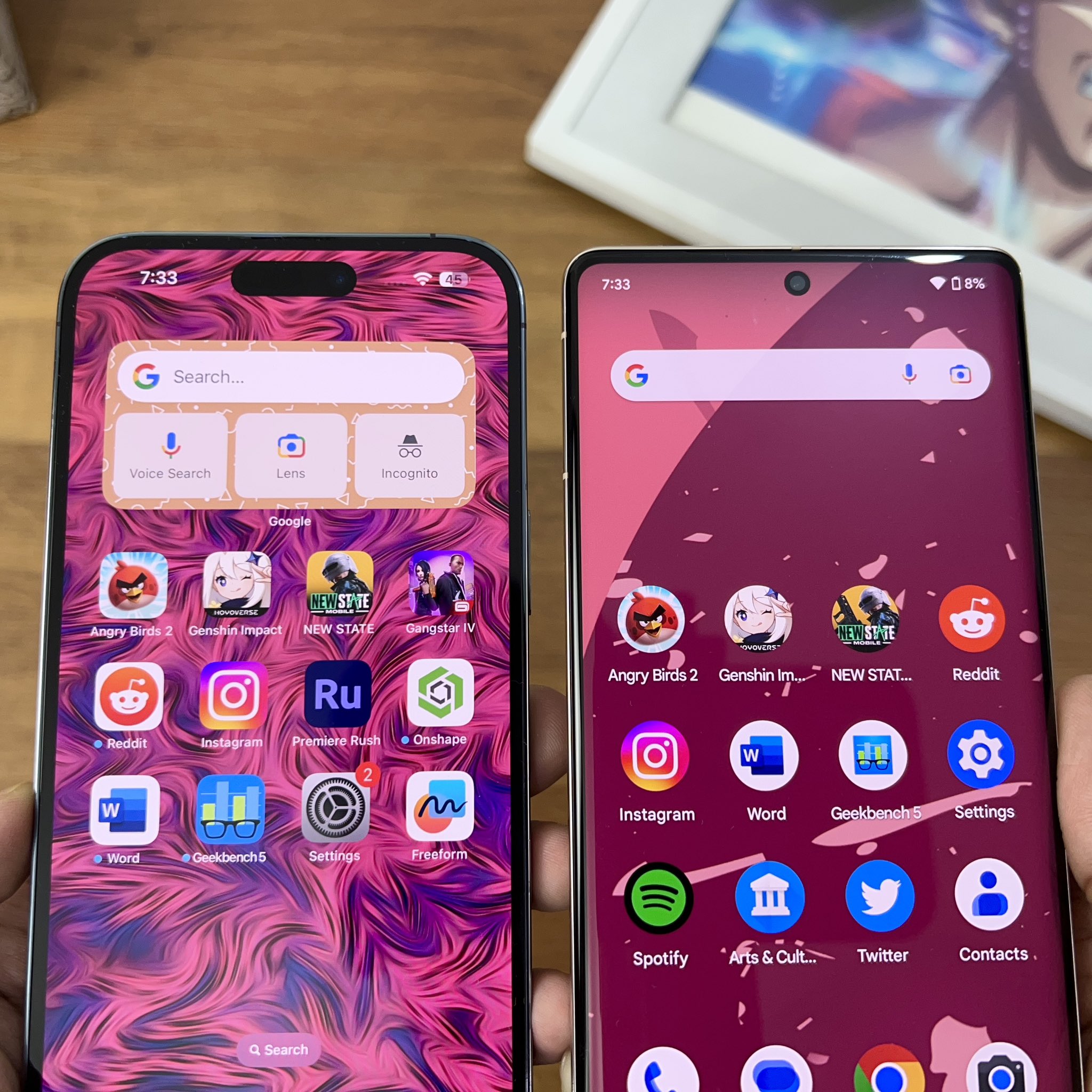 TechDroider on Twitter: "Apple iOS vs Google Android - Google Search Widget https://t.co ...
