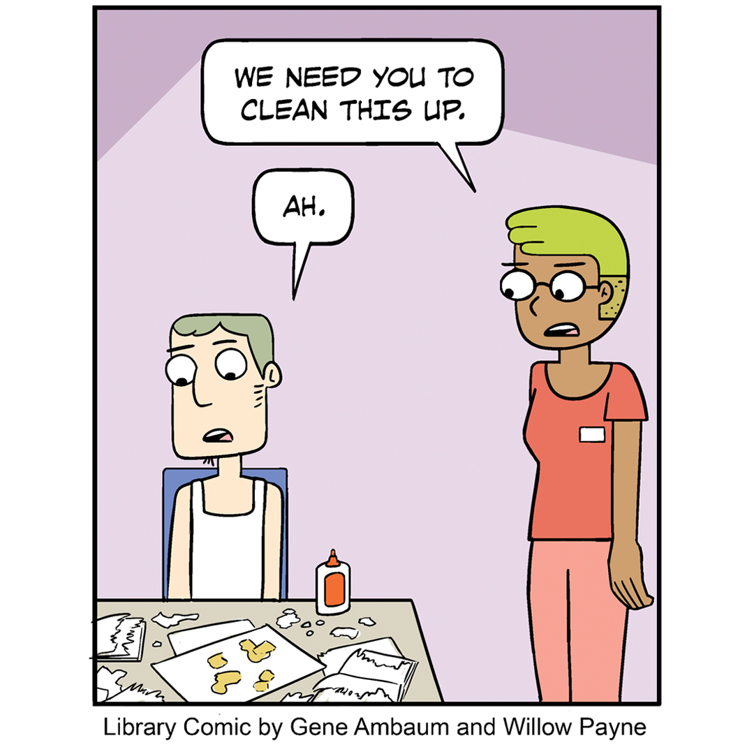 Library Comic on Twitter: "Collage. #librarylife"