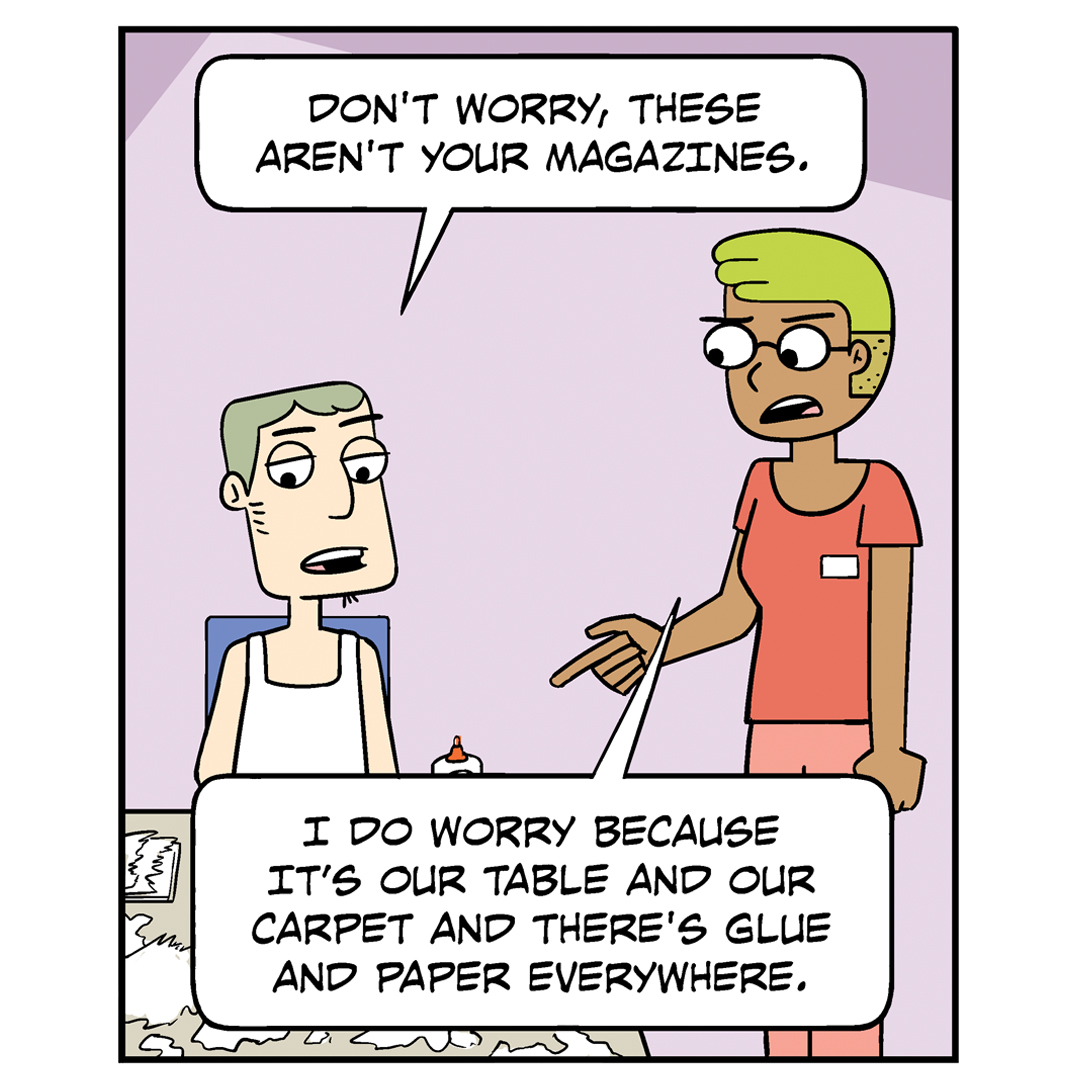 Library Comic on Twitter: "Collage. #librarylife"