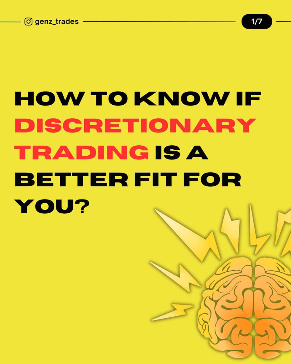 How to know if Discretionary Trading is a better fit for you ? 🧠🤯 ...