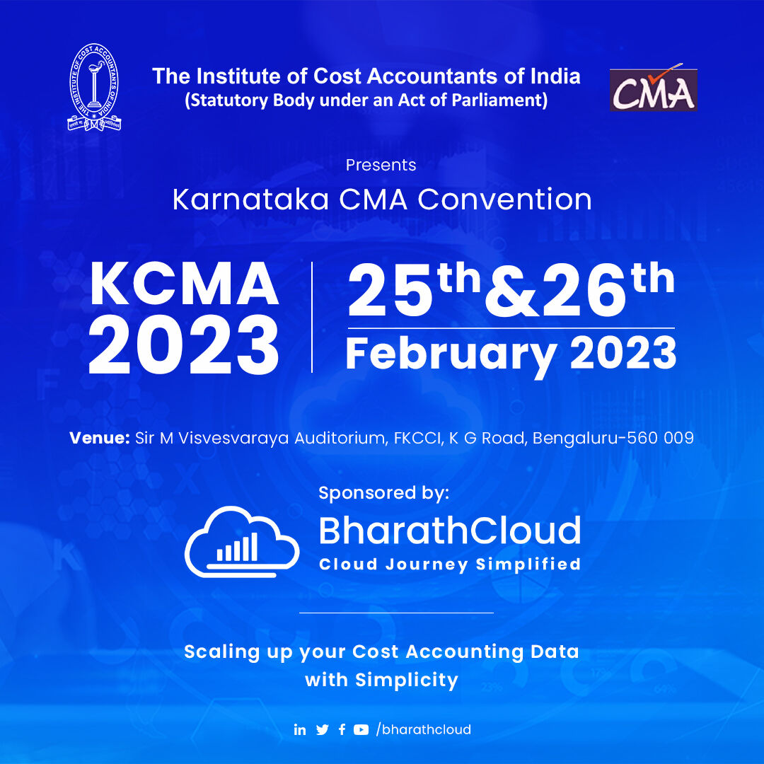 Bharath Cloud on Twitter: "We are sponsoring the Karnataka CMA Convention (KCMA 2023) hosted by ...