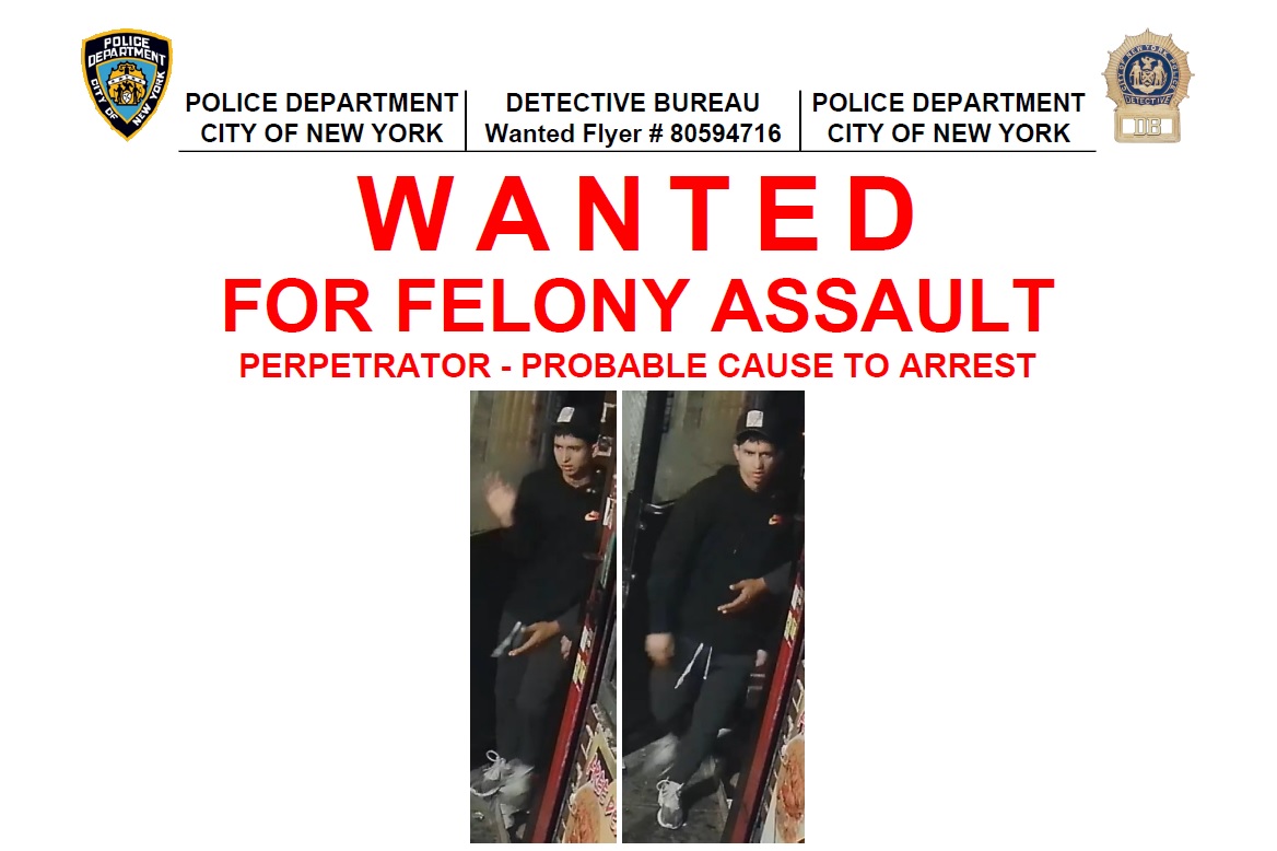 Nypd 110th Precinct On Twitter 🚨wanted🚨 Felony Assault On 2 13 23