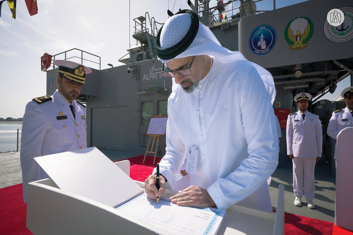 مكتب أبوظبي الإعلامي on Twitter: "HH was accompanied by Rear Admiral Pilot Saeed bin Hamdan bin ...