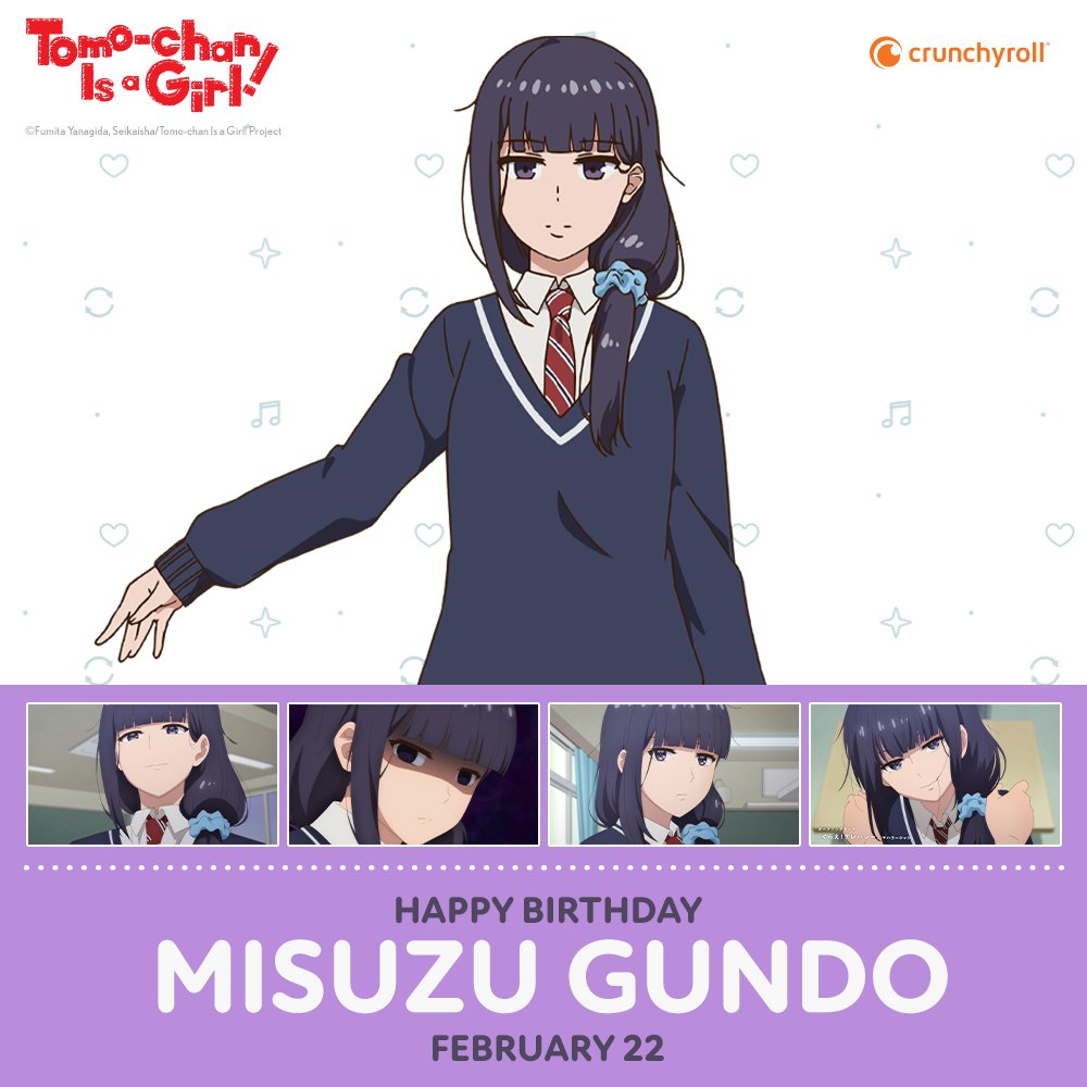 Crunchyroll on Twitter: "RT @tomochan_en: Happy Birthday to our beloved Misuzu Gundo 💙 #tomochan"
