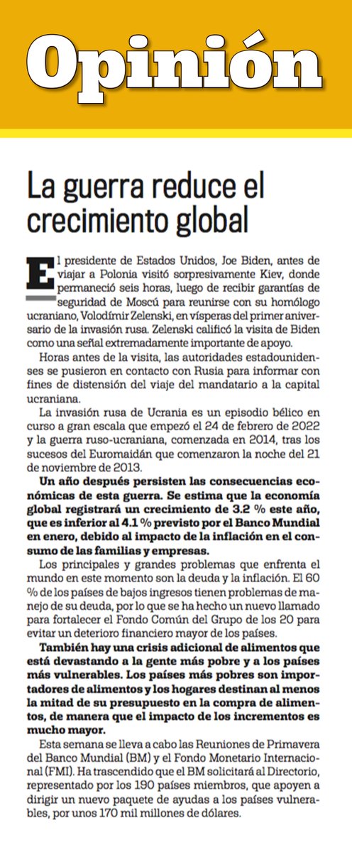 Este es nuestro editorial de hoy. Te recomendamos leer más contenido de ...