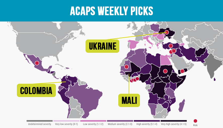 ACAPS on Twitter: "#Humanitarian crises you should keep an eye on this week: #Colombia: 30% of ...