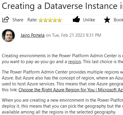 PFE Dynamics on Twitter: "Creating a Dataverse Instance in the Desired Location - https ...