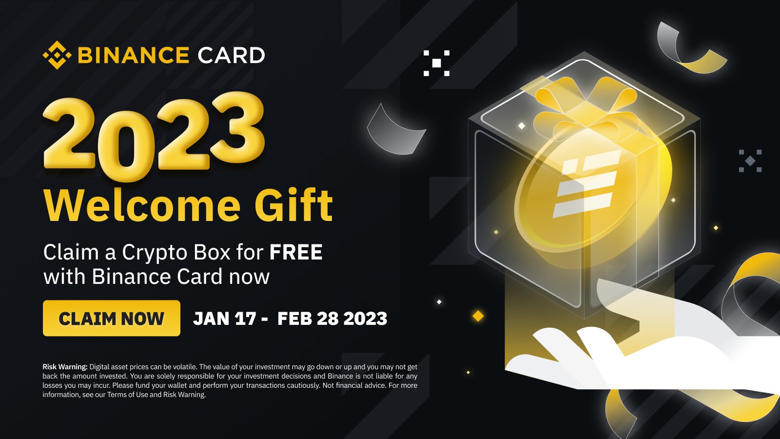 Binance on Twitter: "Complete #Binance Card tasks to claim a free Crypto Box worth between 0.1 ...