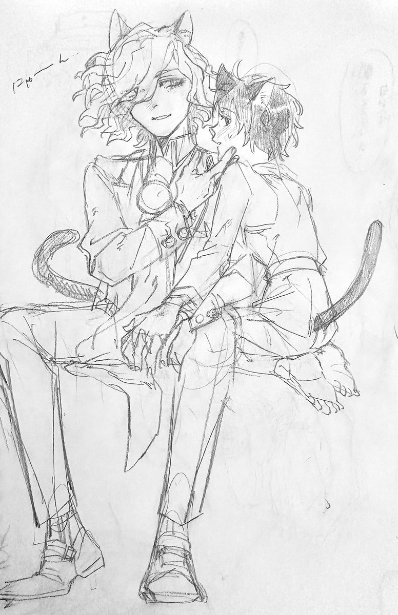 ふにゃ On Twitter Rt Akibakoha 猫の日とは関係なく描いてたぐだエドがあったので載せる🐈⬛