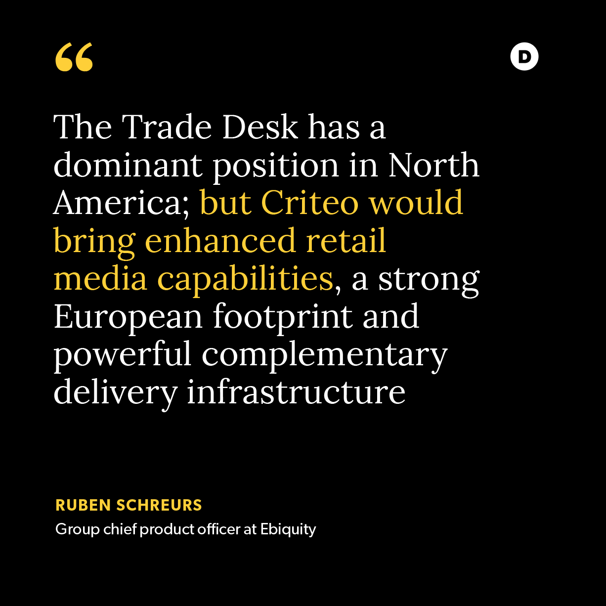 Digiday on Twitter: "Criteo is up for sale, and there’s only one company that keeps coming up as ...