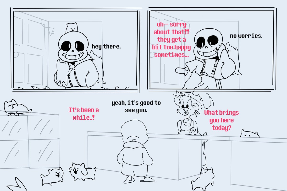 「Pet Rock (1/3) #undertale #sans 」alex !!! 💛🩷の漫画