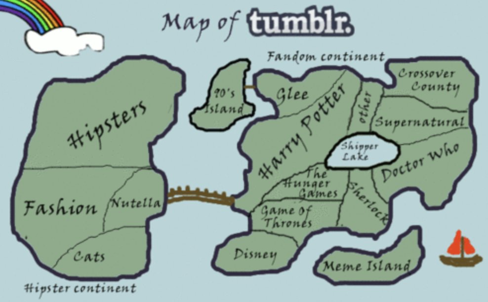 Tumblr Fandom Map