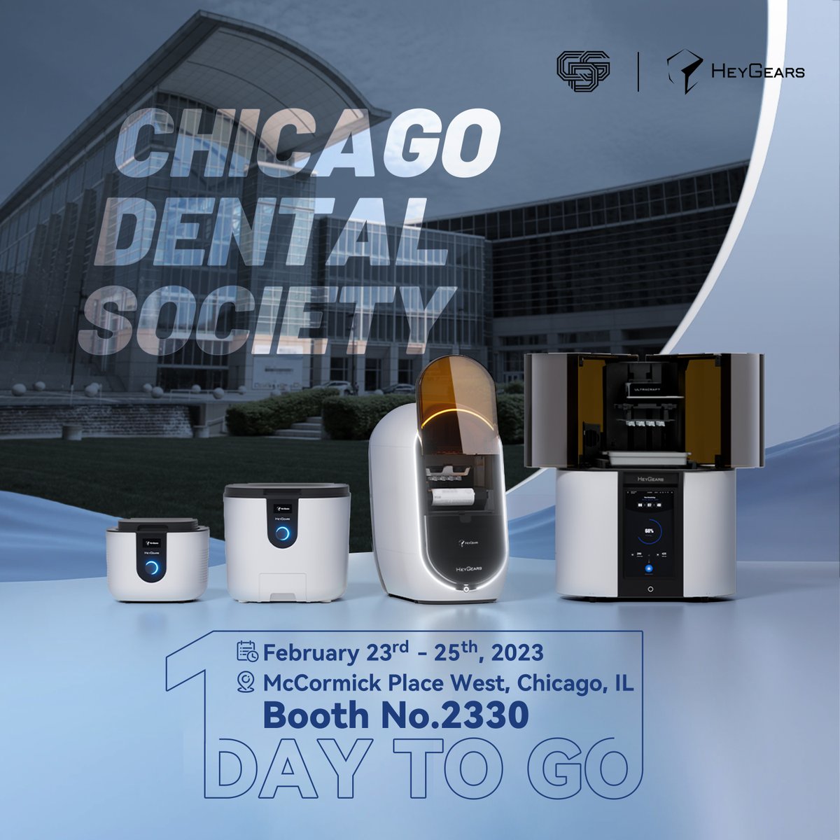 HeyGears on Twitter: "Join us tomorrow at @Chicago_Dental Midwinter Meeting 2023 and stop by ...