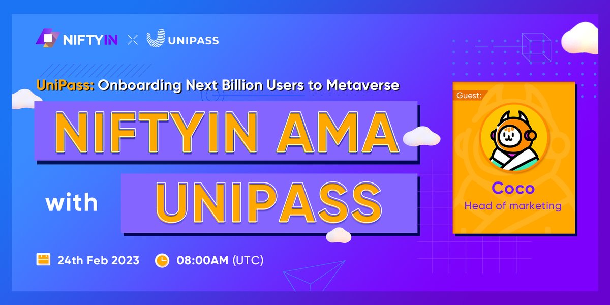 UniPass | ETHDenver 2023 on Twitter: "RT @NiftyIN_NFT: Join us on #NiftyIN AMA with @UniPassID ...